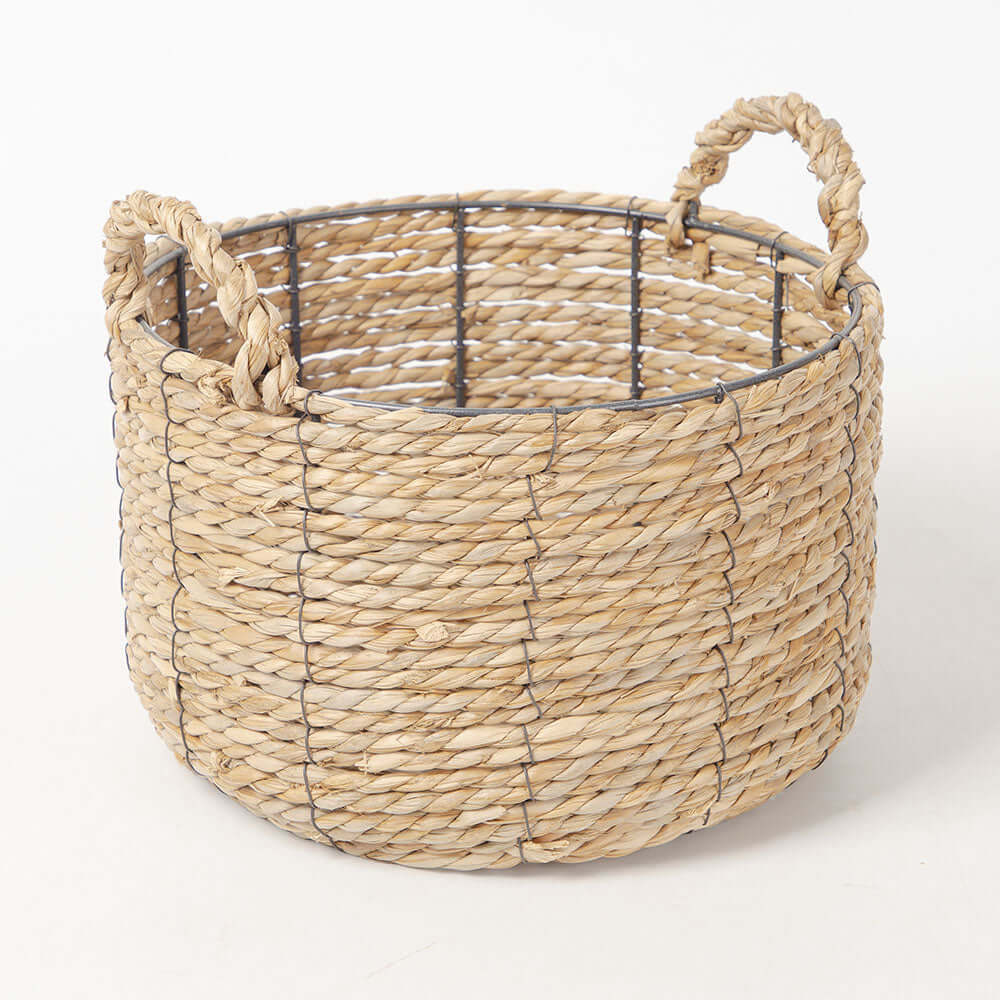 Natural Grass Storage Basket with Handle - Custom Design – Joyee
